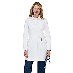 KOI 408 Women's Geneva Lab Coat White S