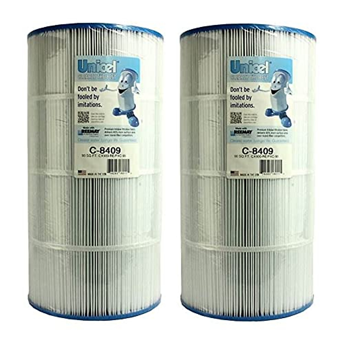 Unicel C8409 Swimming Pool and Spa Replacement Filter Cartridge for Hayward CX900 RE, Sta Rite 25230 0095S, Waterway 817 0100N, Pleatco PA90, Filbur FC1292, and Unicel C8409 (2 Pack)