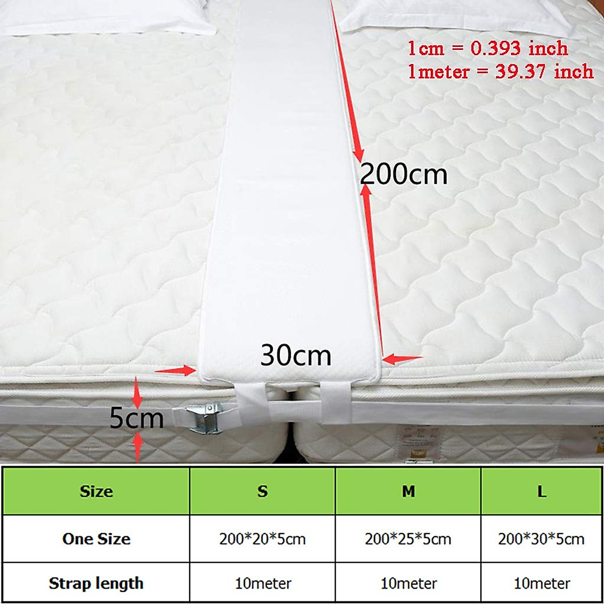 DoMyfit Bed Bridge Mattress Connector Twin to King Converter Kit Metal Bed Gap Filler Two Single Mattress Connector for Home Hotel