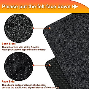 Advantez Heat Resistant Mat for Air Fryer, 3Pcs Multi-size Heat Resistant Mat with Sliders Function, Reusable Kitchen Countertop Protector Mat for Air Fryer Coffee Maker Blender Microwave