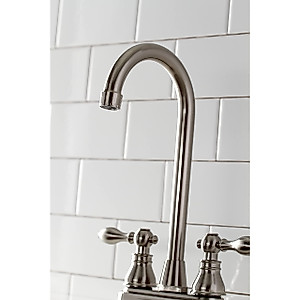 Kingston Brass KB498ACL American Classic Bar Faucet, Brushed Nickel, 6.25 x 4.75 x 11.56