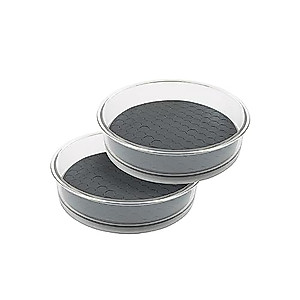 Spectrum Hexa Small Lazy Susan - Set of 2 - Revolving Storage Tray for Refrigerator, Pantry, Cabinet, Table, & Shelf Organization/Perfect for Spices, Condiments, Produce, & More