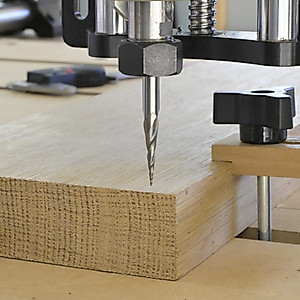 ROUTYBITS - 1/32” Tip Diameter (0.015 in Radius), Tapered Ball Nose Router Bit, 1/4 Inch Dia Shank, 6.3 Degree, Solid Carbide Spiral End Mill, 3D Carving and Engraving, CNC Router Bits