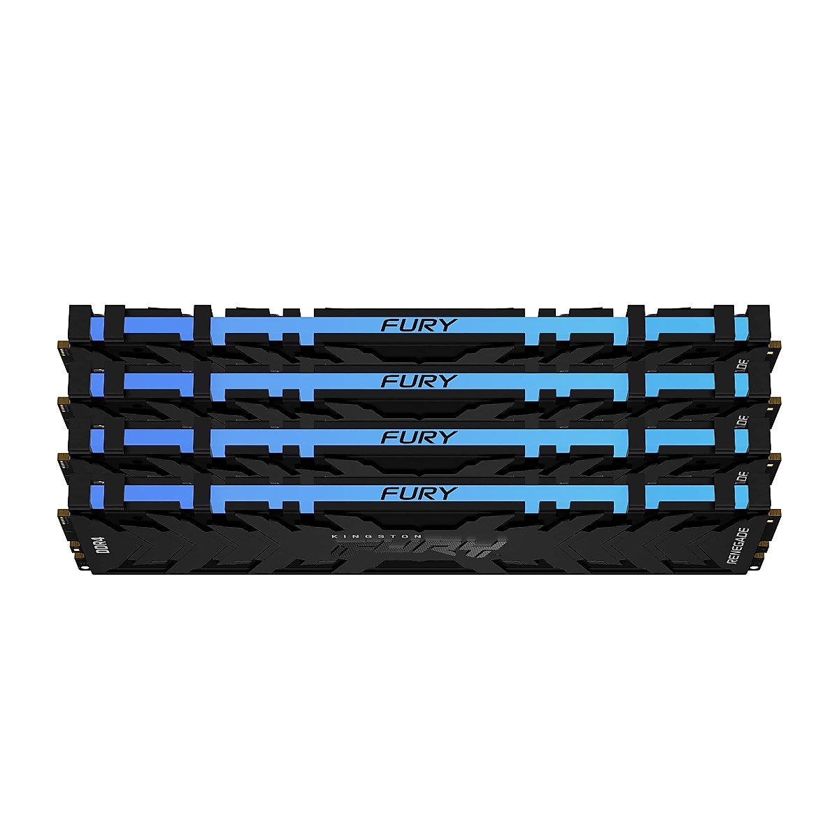 Kingston Fury Renegade RGB 64 GB (4 x 16 GB) 3600 MHz DDR4 CL16 Desktop Memory Kit of 4 KF436C16RB1AK4/64