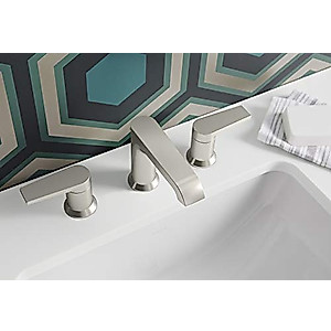 KOHLER 97093-4-BN Hint Widespread Faucet, Vibrant Brushed Nickel