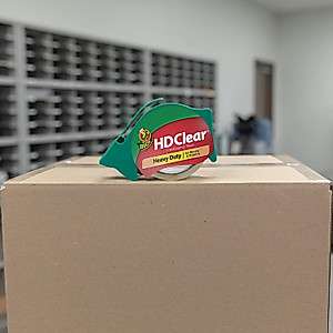 Duck HD Clear Heavy Duty Packing Tape, Extra Long 1.88” x 109 yards per Roll, 3" Core, 6 Rolls (299016)