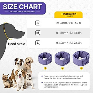 Dog Ear Muffs Noise Canceling Dog Ear Cover, Calming Dog Ear Warp for Anxiety Relief, Dog Ear Muffs Noise Protection for Thunder Firework Lightning, Breathable Dog Head Wrap Dog Calming Hoodie, L