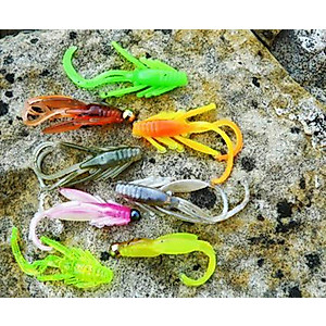 Berkley PowerBait Power Nymph Pearl Olive Shad ,1" (12 Count)