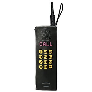Fun Costumes 80s Cell Phone Wristlet Standard Black
