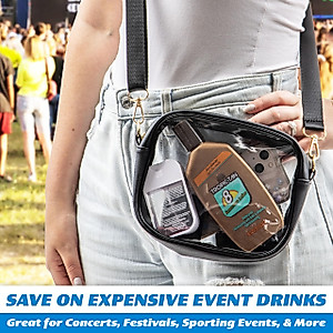 GoPong Sunscreen Flask 2 Pack - Tropic Tan Classic Bottle Style, Includes Funnel and Liquor Pour Spout