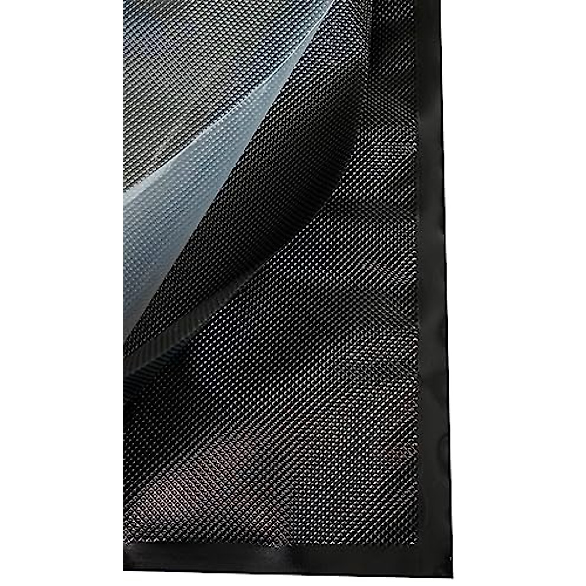 WISPAK Vacuum Sealer Bags food grade BPA free vac seal - 2 pack Rolls (11x50, Black/Clear)