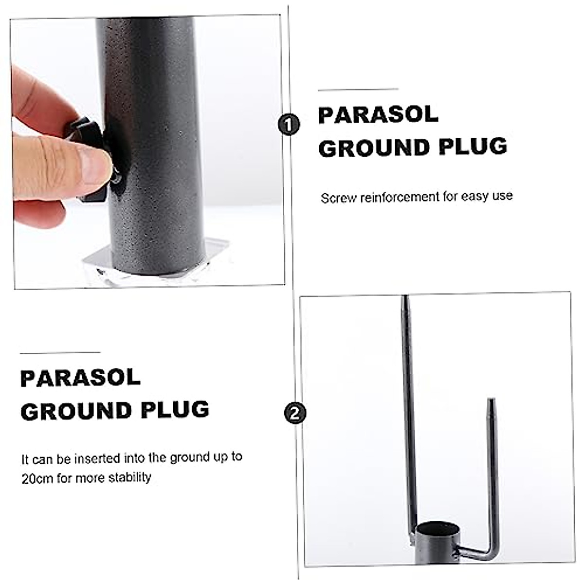 GANAZONO 4pcs Parasol Insert Beach Anchor Patio Umbrella Anchor Beach Umbrella Base Beach Umbrella Stand Car Umbrella Sombrillas para Patio Exterior Anchor Stake for Umbrella Parasol Holder