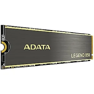 ADATA Legend 850 512GB PCIe Gen4 x4 NVMe 1.4 M.2 Internal Gaming SSD Up to 5,000 MB/s (ALEG-850-512GCS)