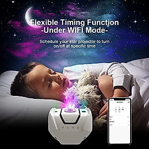 Star Projector, Galaxy Projector for Bedroom, with Bluetooth, Smart App, Alexa Voice Control , Starry Lamp for Kids Adults Bedroom Decoration Birthday Party
