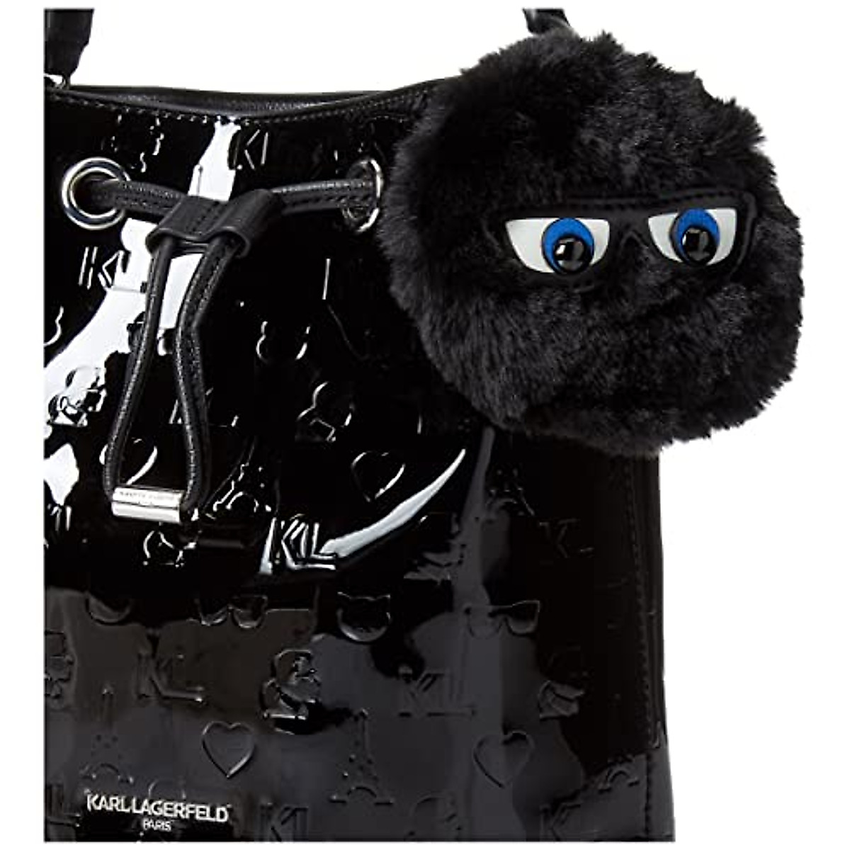 Karl Lagerfeld Paris womens Maybelle Camera Crossbody Cross Body, Black Maybelle, One Size US