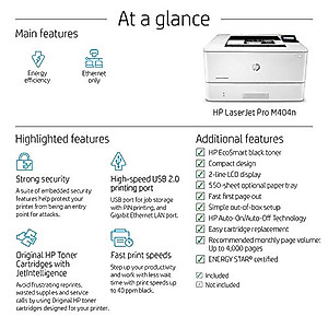HP Laserjet Pro M404n (W1A52A) (Renewed)