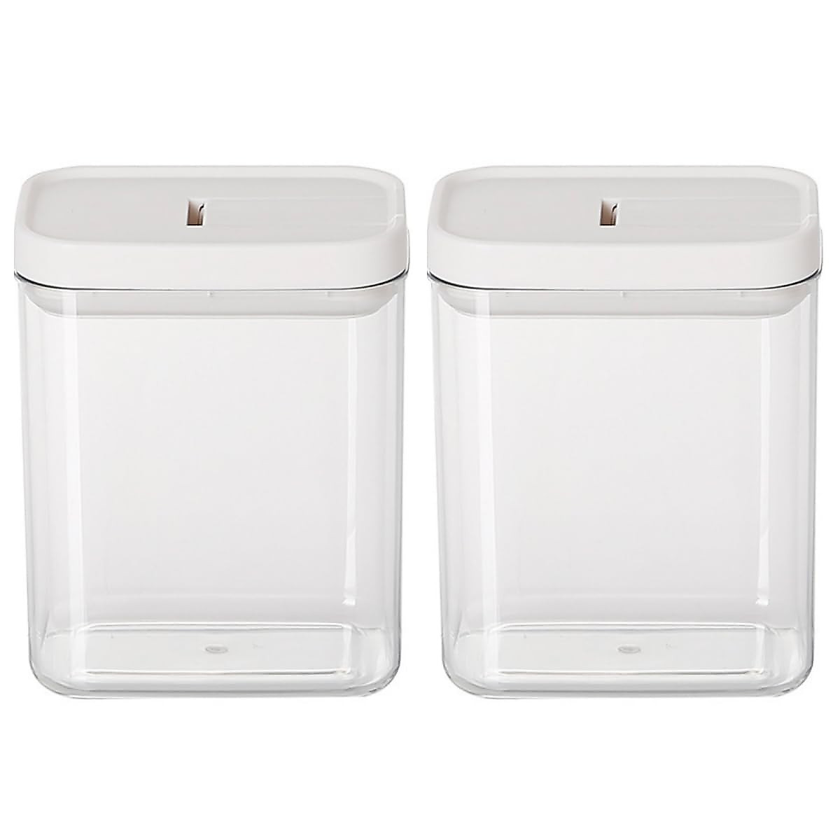 Frianchlly 2PCS Airtight Food Storage Containers Set with Lids PP Free Plastic Dry Food Canisters for Kitchen Pantry Organization and Storage (800ml/28.16oz)