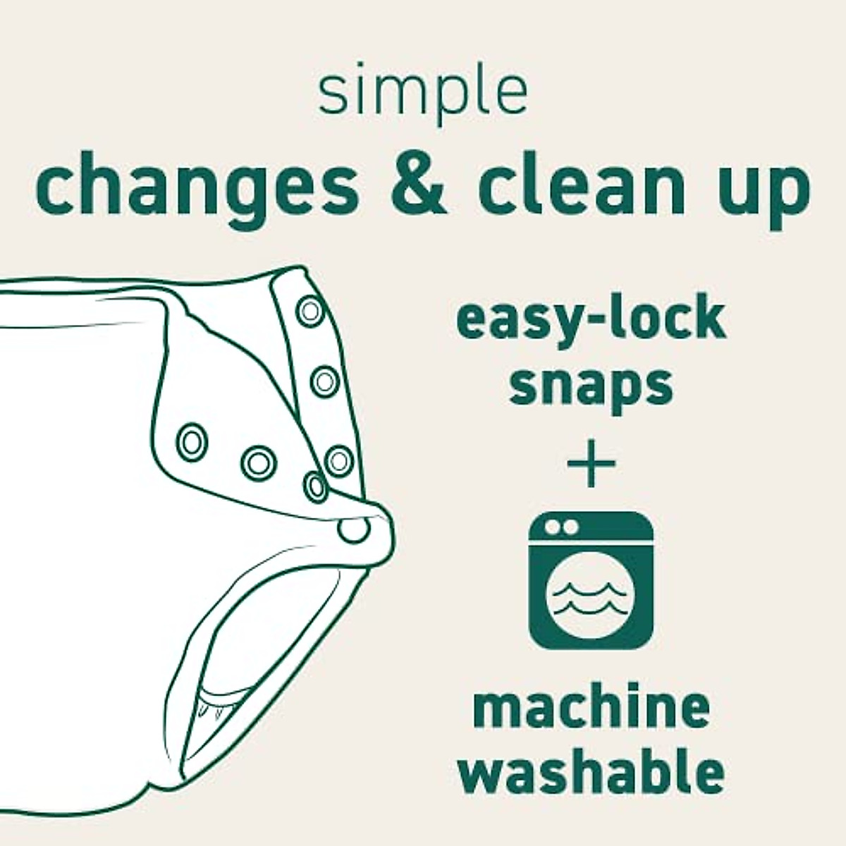 i play. by green sprouts Snap Reusable Swim Diaper | No other diaper necessary, UPF 50+ protection