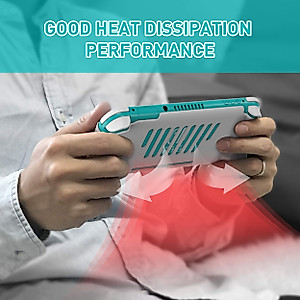 Grip for Nintendo Switch Lite, JUSPRO Ergonomic Comfort Handheld Protective Gaming Case Portable Cover Accessories Compatible with Nintendo Switch Lite