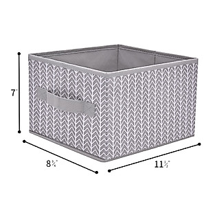 GRANNY SAYS Bundle of 3-Pack Shelf Storage Baskets & 1-Pack Closet Hanging Storage Shelves