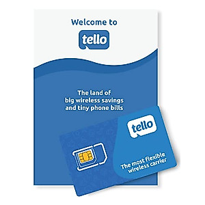 Tello Mobile - Bring Your Own Phone - 3 in 1 GSM SIM Card Kit