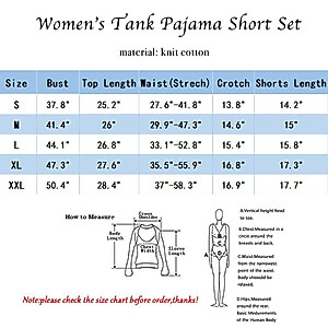 ENJOYNIGHT Women's Pajamas Set Sleeveless Tank Top and Shorts Sleepwear Set Summer 2 Piece PJS with Drawstring & Pockets(X-Large,b.owl)