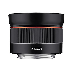 Rokinon AF 24mm f/2.8 Wide Angle Auto Focus Lens for Sony E-Mount, Black (IO24AF-E)