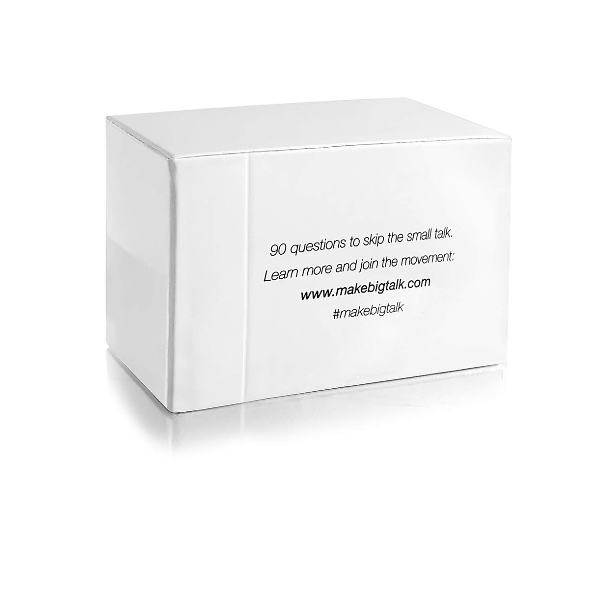 BIG TALK Question Card Game: Skip Small Talk, Make Meaningful Connections - Unique Conversation Starters, Fun Party Icebreaker Activity, Useful Networking, Educational, and Therapy Tool - 88 questions