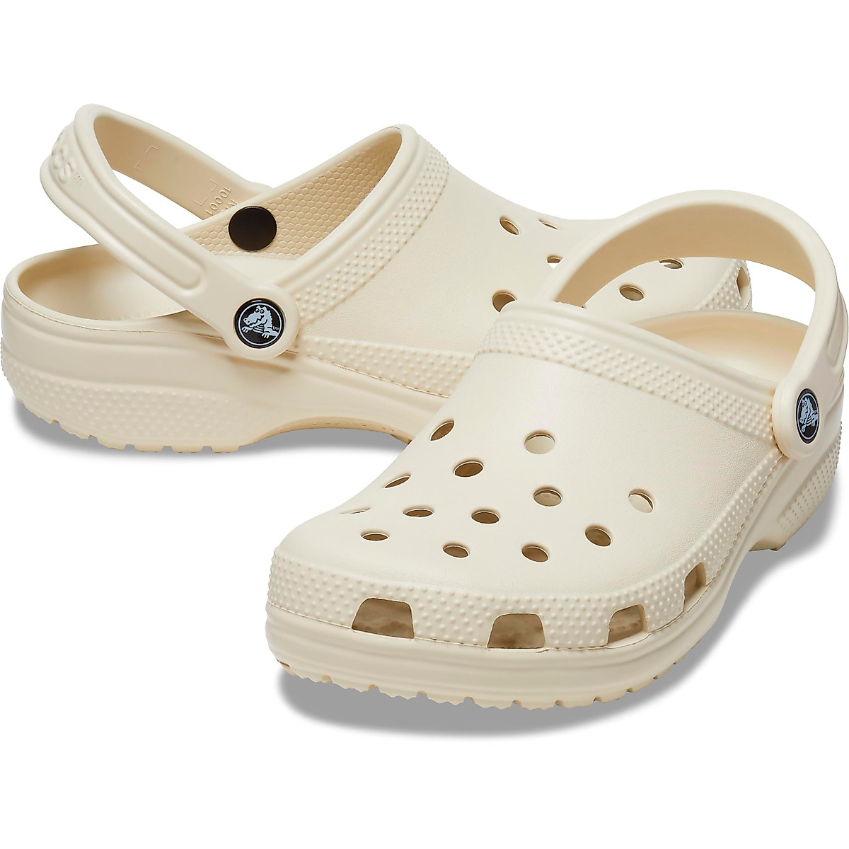 Crocs Unisex Classic Clogs, Bone, Numeric_10 US Men