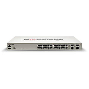 FORTINET FortiSwitch 124F-FPOE - FS-124F-FPOE, L2+ Managed POE Switch with 24GE + 4SFP+, 24port POE. Rack Mountable