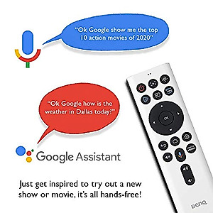 BenQ TK850i HDR XPR True 4K UHD Home Theater Projector with Android TV Wireless Adapter (Renewed)