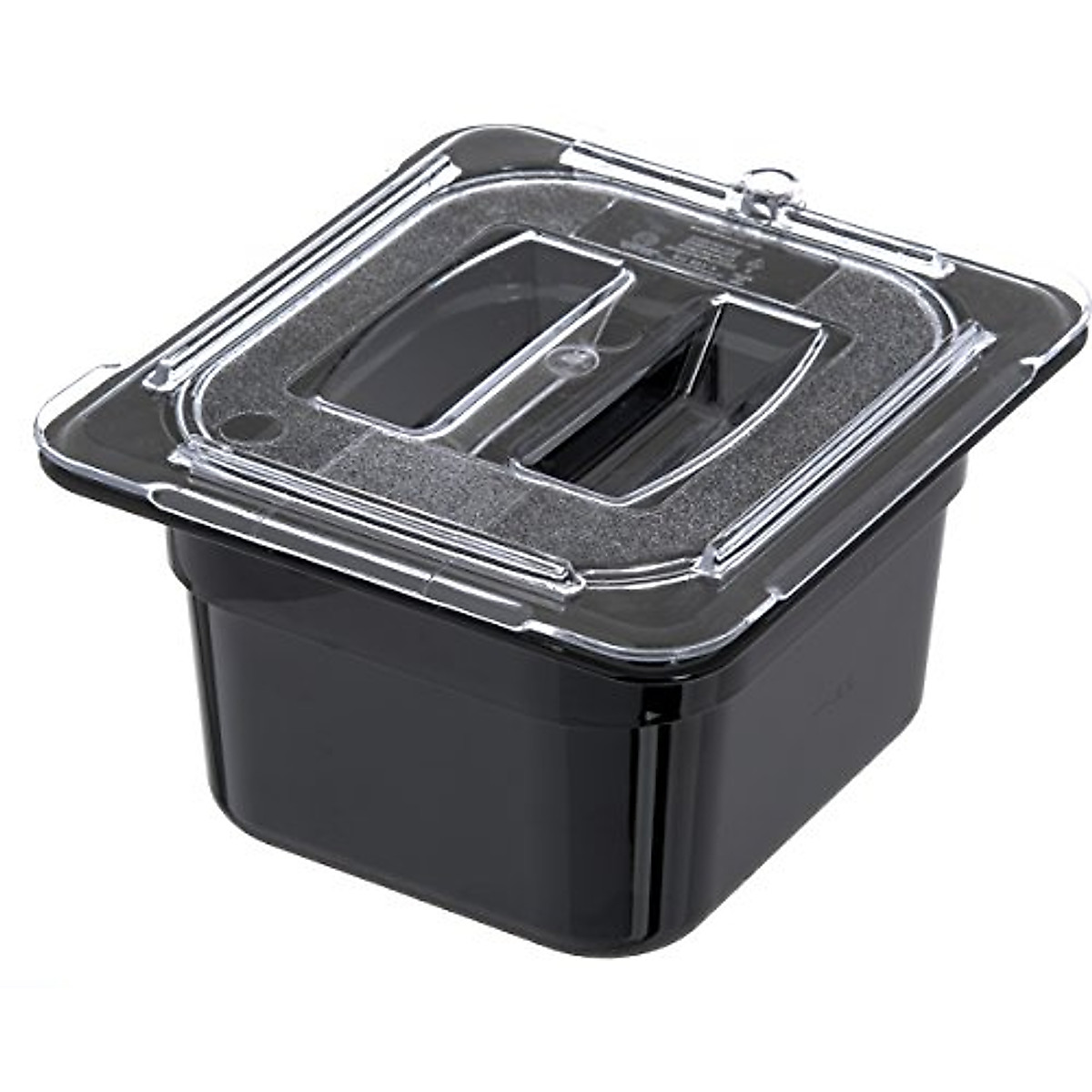 Carlisle FoodService Products 3068403-E Plastic Food Pan, 1/6 Size, 4 Inches Deep, Black