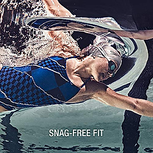 Speedo Unisex-Adult Swim Cap Silicone Long Hair Speedo Black