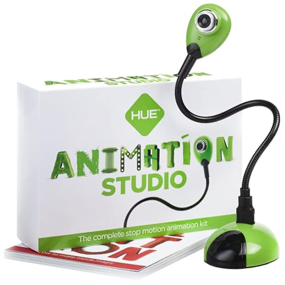 HUE Animation Studio: Complete Stop Motion Animation Kit (Camera, Software, Book) for Windows/macOS (Green)