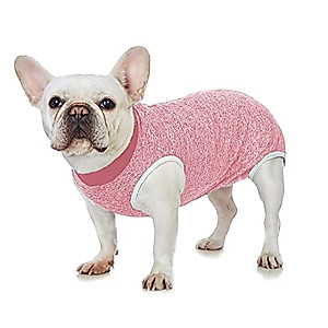 Tonqixope Dog Surgery Recovery Suit-Comfortable & Breathable Dog Recovery Suit After Surgery,Dog Surgical Recovery Suit Female Male,Prevent Licking Dog Onesies,Substitute E-Collar & Cone-Pink Small