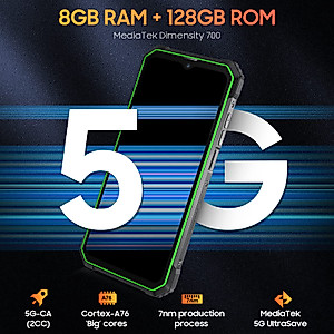 5G Rugged Smartphone Unlocked, Blackview BL8800Pro, FLIR Thermal Imaging Camera, 8GB+128GB Android 11, 50MP Camera, 8380mAh Battery 33W Fast Charge, 6.58"HD Display, IP68/IP69K Waterproof,GPS,NFC,OTG