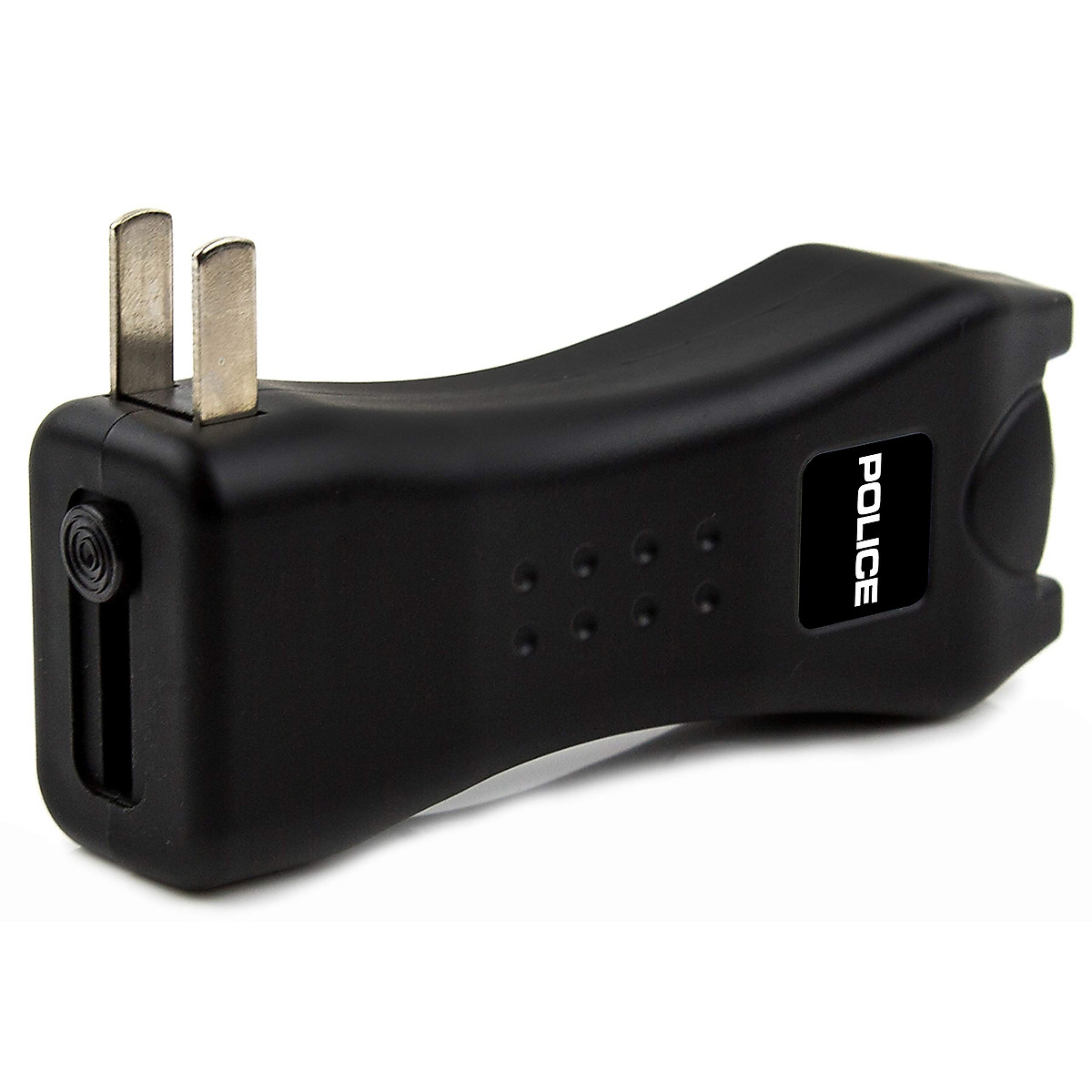 Police Stun Gun 618 - Mini Rechargeable with LED Flashlight, Black