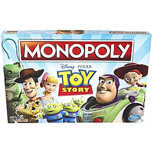 Monopoly Toy Story Board Game Family and Kids Ages 8+, Brown/A
