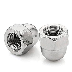 heyous 20pcs 304 Stainless Steel Acorn Cap Nuts 1/4" for Precision Machinery, Instruments and Meters