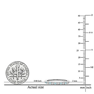 Dazzlingrock Collection 2mm Alternate Round Aquamarine & White Diamond Stackable Wedding Band for Women in 14K White Gold, Size 8