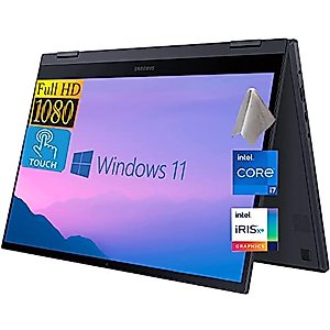 SAMSUNG Galaxy Book Flex2 Laptop, 13.3" FHD Touch Screen, Intel core i7 1165G7 (4 Core, Up to 4.7GHz), 16GB DDR4, 2TB PCIe SSD, Windows 11 with JAWFOAL