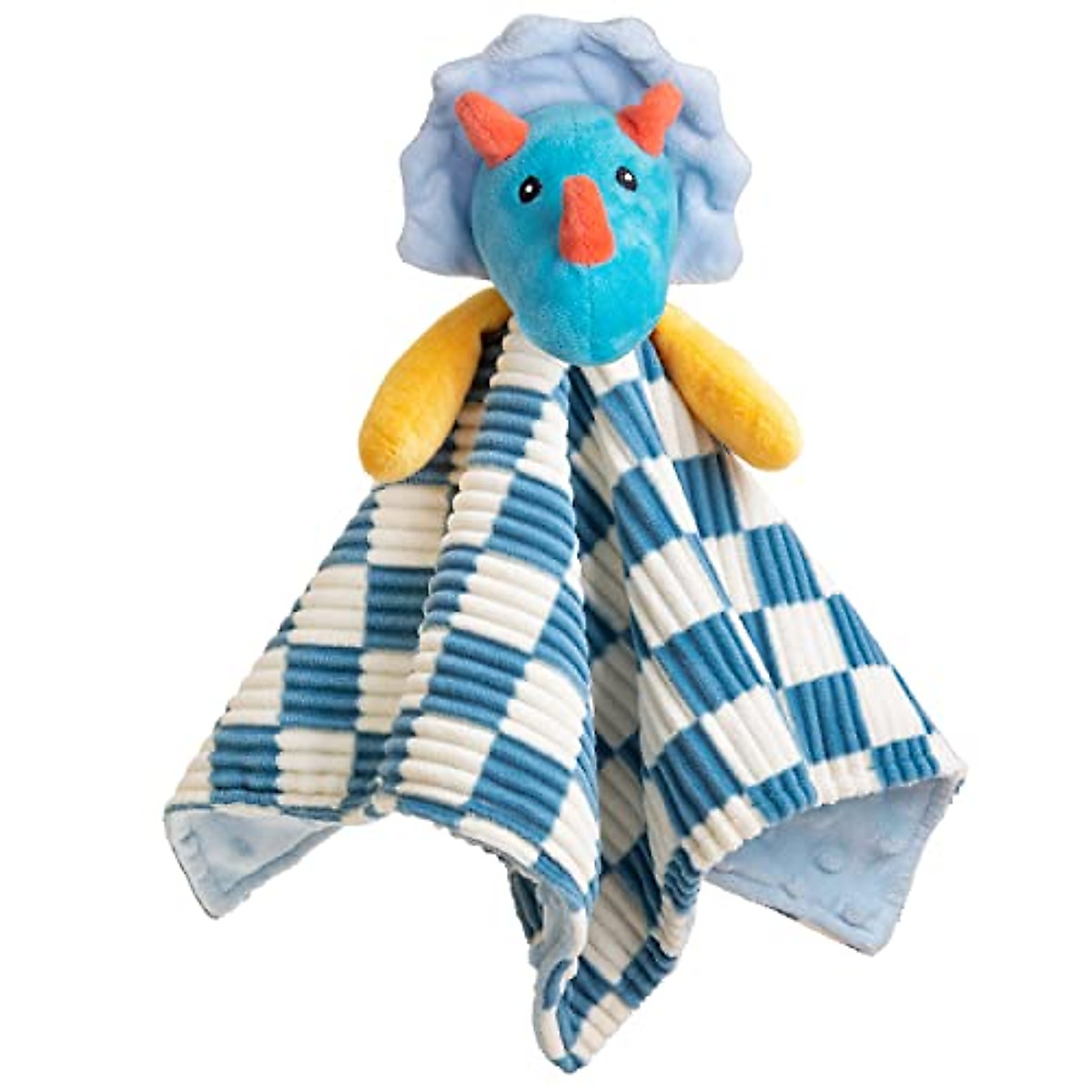 BEILIMU Bear+Dinosaur Security Blanket Soft Baby Lovey Fluffy Blanket Unisex Lovie Snuggle Toy Baby Bear Stuffed Gift for Newborn