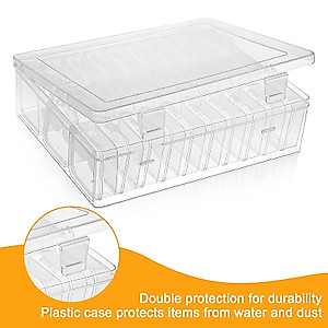 30 PCS Bead Organizer Box, Small Clear Plastic Bead Storage Containers, 1 Craft Storage Box with Hinged Lid, Mini Box for Jewelry Making DIY Bracelets Beading Nails Screws Seeds Small Parts