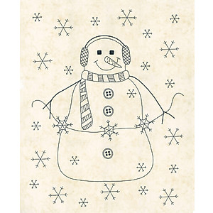 Moda Fabrics Snowman Gatherings IV Fat Quarter Bundle by Primitive Gatherings 49250AB