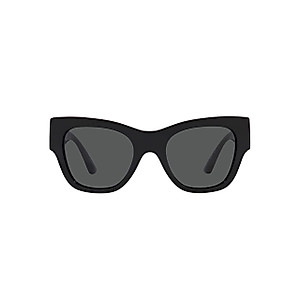 Versace Woman Sunglasses Black Frame, Dark Grey Lenses, 52MM