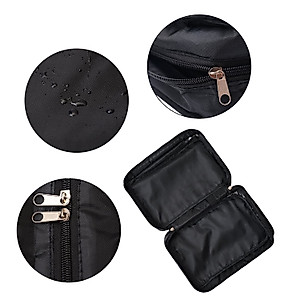 All-Purpose Household Travel Organizer Accessory Toiletry Cosmetics Makeup Hanging Shaving kit Bag-Black
