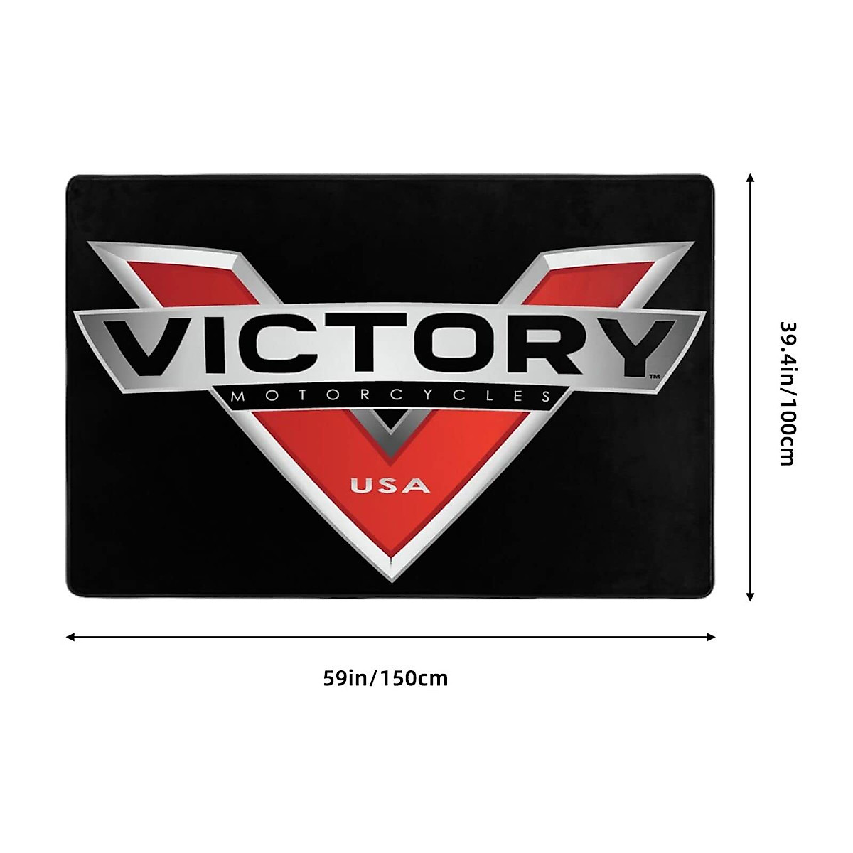NEWCREATEES Area Rugs Victory Company Motorcycles 60 x 39 Inch Large Carpet for Living Room Bedroom Dorm Home Decor Anti-Slip Floor Rug