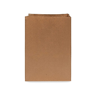 Prime Line Packaging Brown Paper Lunch Bags, Paper Sack for Grocery, Shopping, Delivery, Goodie, Take Out, Bakery, Bulk, 1/8 BBL, 10x6x14 100 Pack