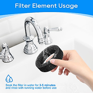 8 Pack Foam Filters for Cat Water Fountain, Pet Fountain Filter Pet Water Round Filter Foam for Cat Drink Fountain 84oz/2.5L & 108oz/3.2L Pet Fountain Automatic Drinking Water Dispenser