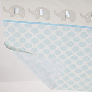 Creative Converting 316939 All Over Print Plastic Tablecover, 54 x 102, Little Peanut, Boy